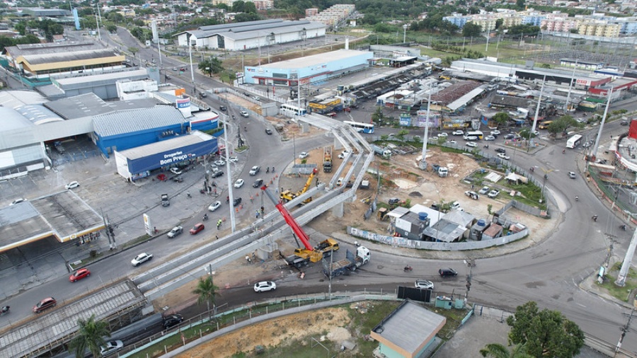 Viaduto Rei Pelé Toma Forma Com 18 Vigas Implantadas Pela Prefeitura De